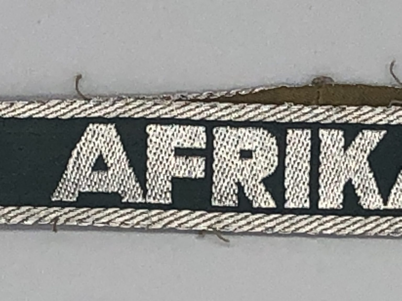 Afrika Korp Cuff Title WW2 German Arrmy I Grenadier Militaria