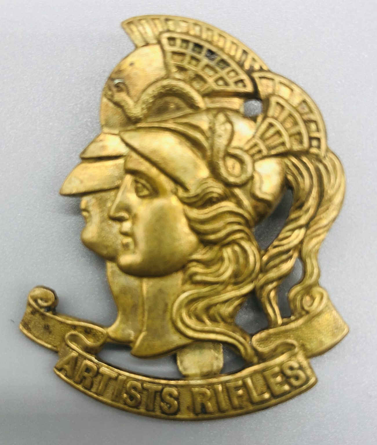 The Artistes Rifles Cap Badge I WW1 British Militaria & Insignia