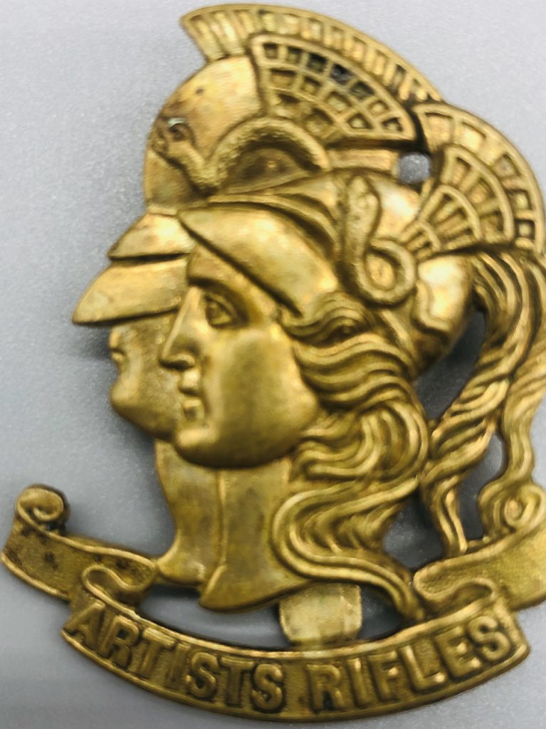 The Artistes Rifles Cap Badge I WW1 British Militaria & Insignia