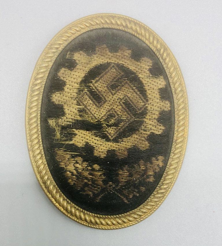 National Socialist German Workers visor cap badge I German Militaria