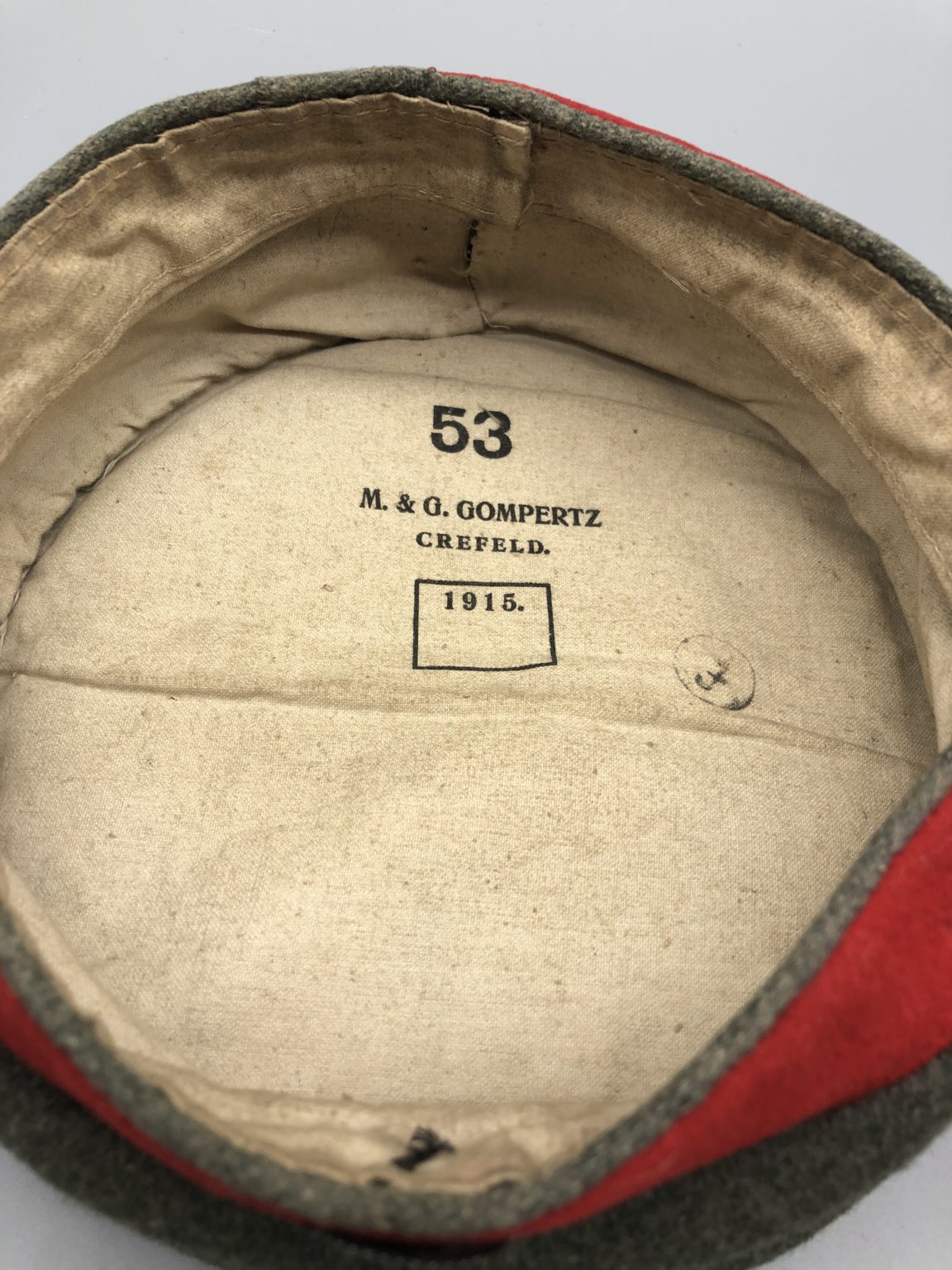 WW1 German M1907 Field Cap I WW1 German & British Militaria