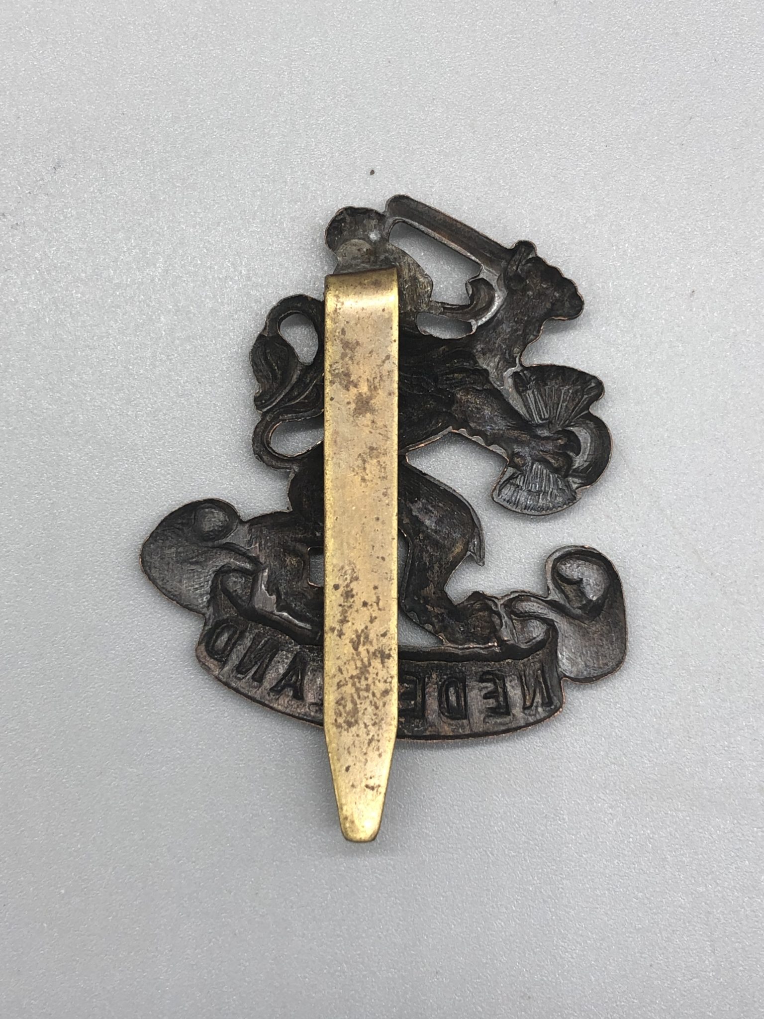 Free Netherlands Forces Officers Cap Badge I WW2 British Militaria