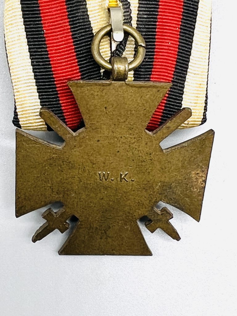 Honour Cross 1914 - 1918 by W.K. Court Mounted I WW1 German Militaria