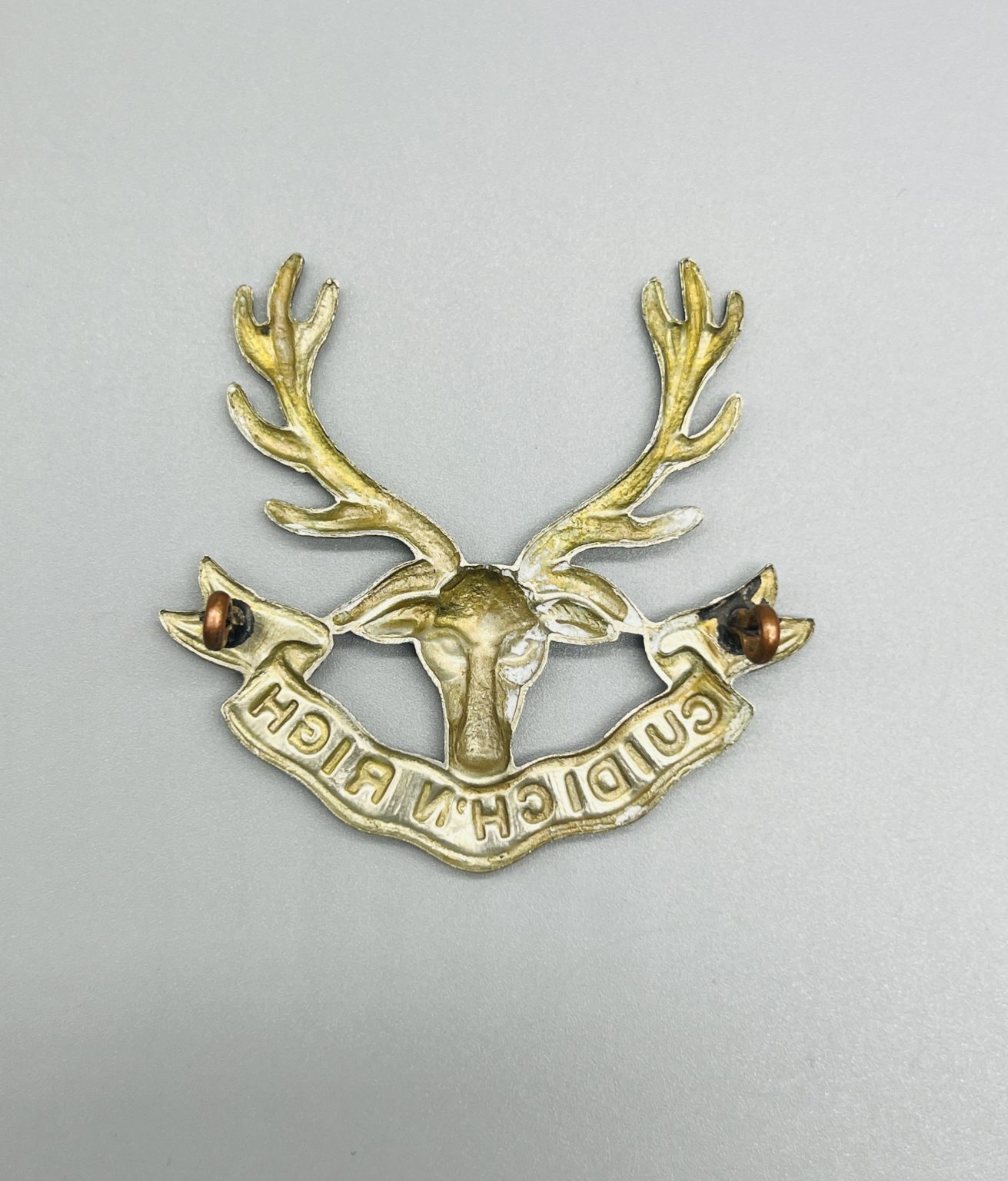 Seaforth Highlanders Cap Badge I WW2 British Militaria