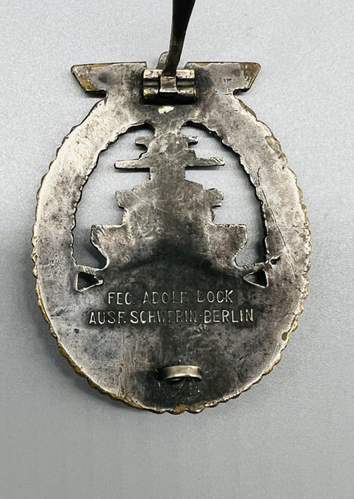 Kriegsmarine High Seas Fleet Badge by Adolf Bock Ausf Schwerin