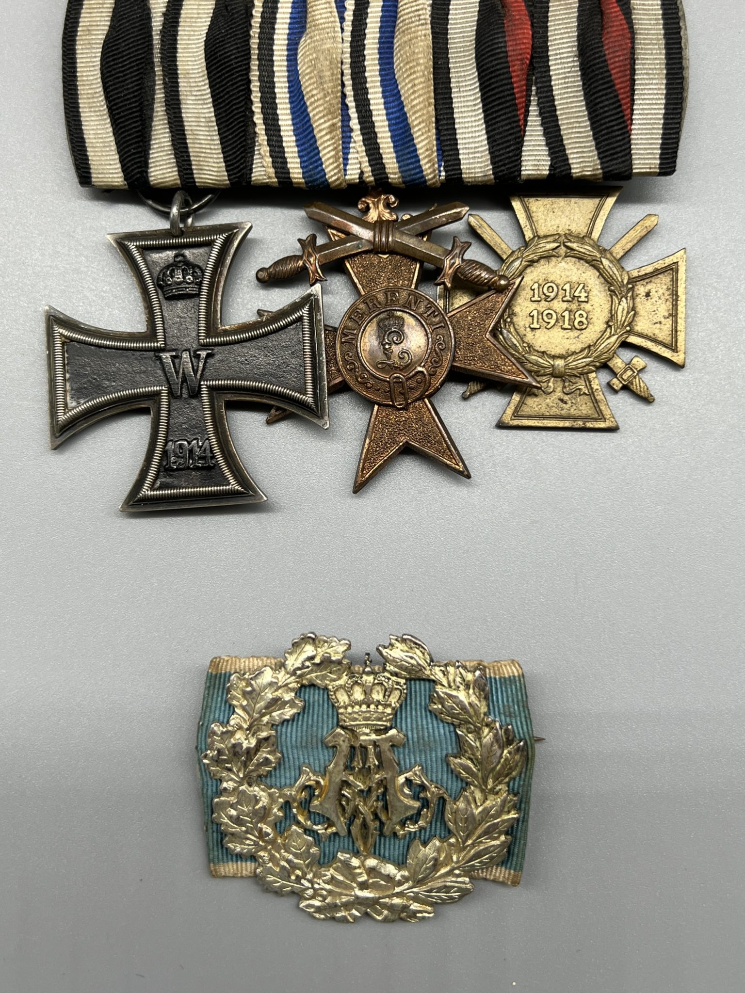 WW1 German Imperial Court Mounted Medal Trio I Militaria Collectibles
