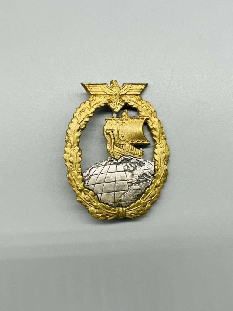 Auxiliary Cruiser Badge By Juncker I WW2 German Militaria
