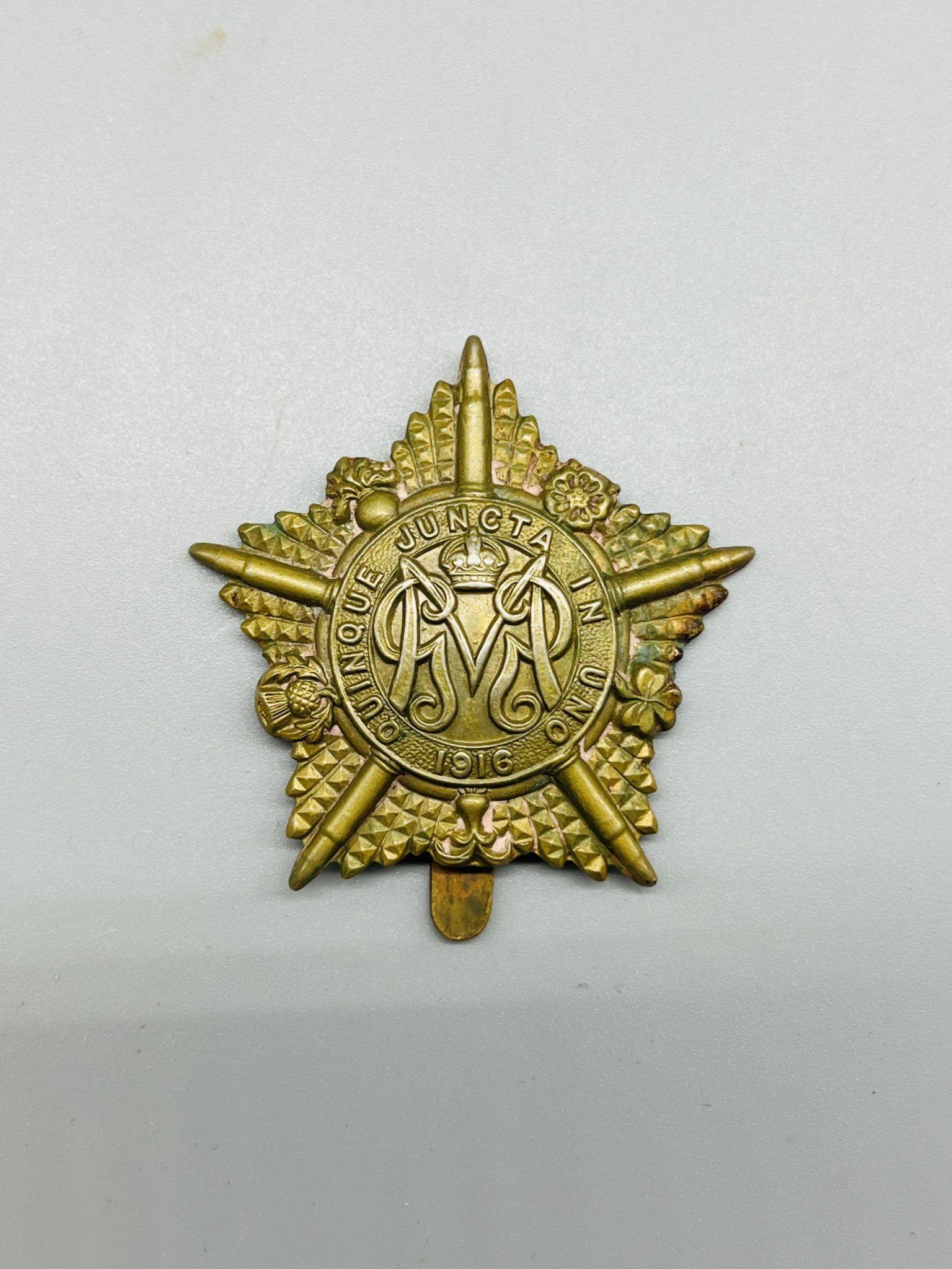Guards Machine Gun Regiment Cap Badge I WW1 British Militaria