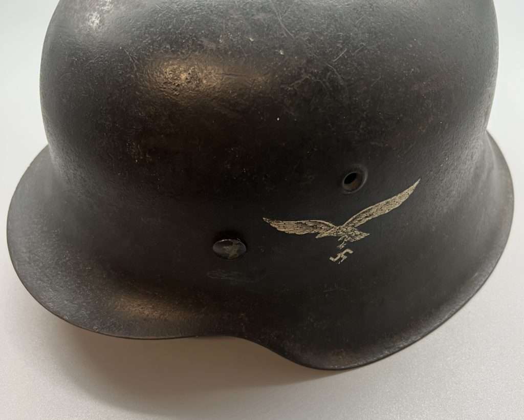 Luftwaffe M42 Single Decal Helmet ET66 I WW2 German Militaria