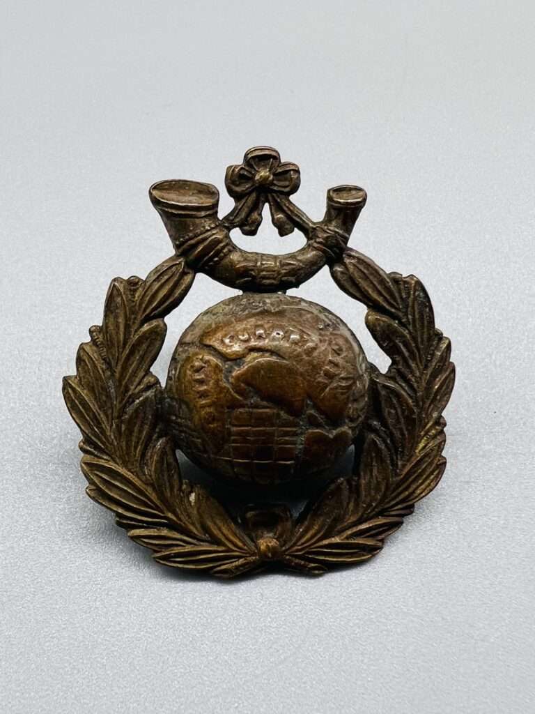 WW1 British Royal Marines Light Infantry Cap Badge I Militaria
