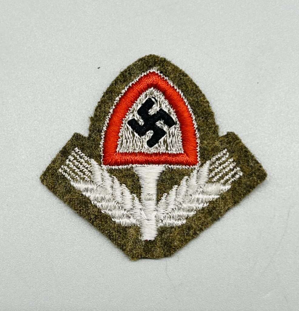 WW2 German RAD Cloth Cap Badge I WW2 German Militaria