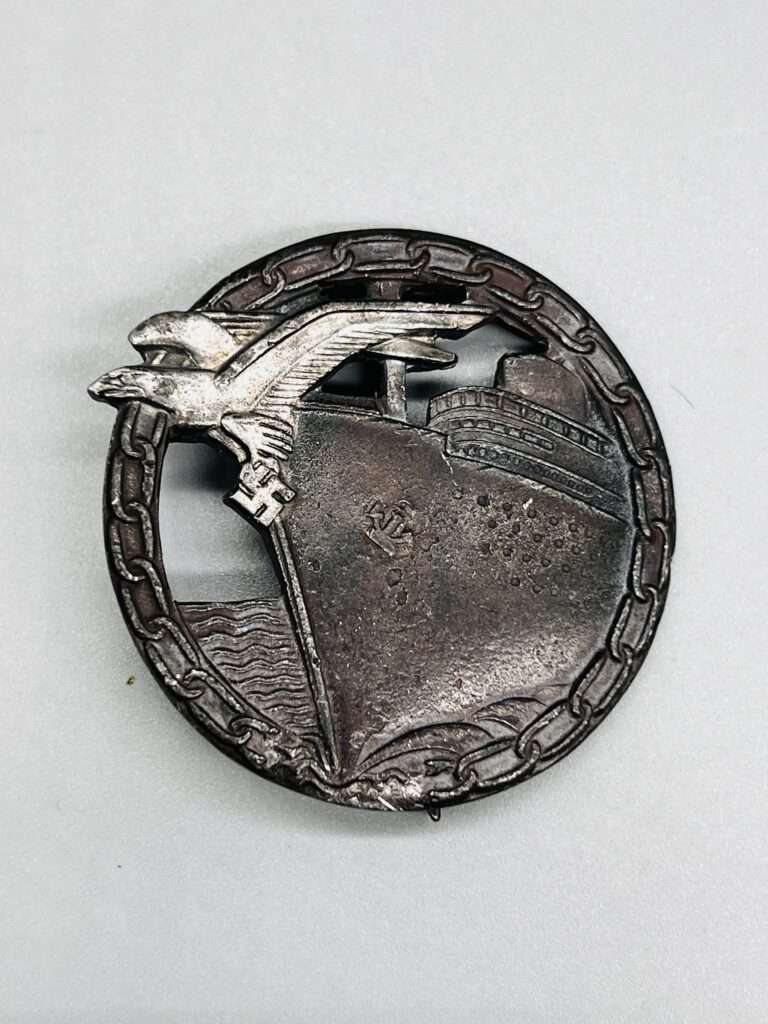 WW2 German Blockade Runners Badge With Stickpin By Fec. Otto Placzek