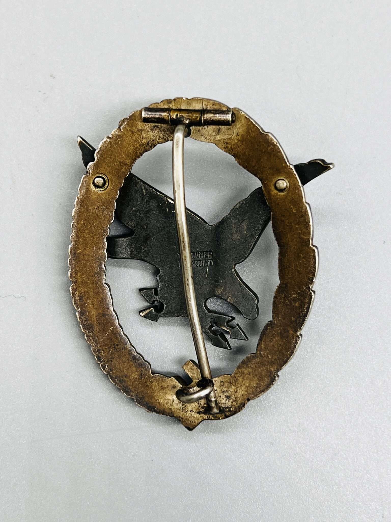 Luftwaffe Radio Operator & Air Gunner Badge By Wilhelm Deumer