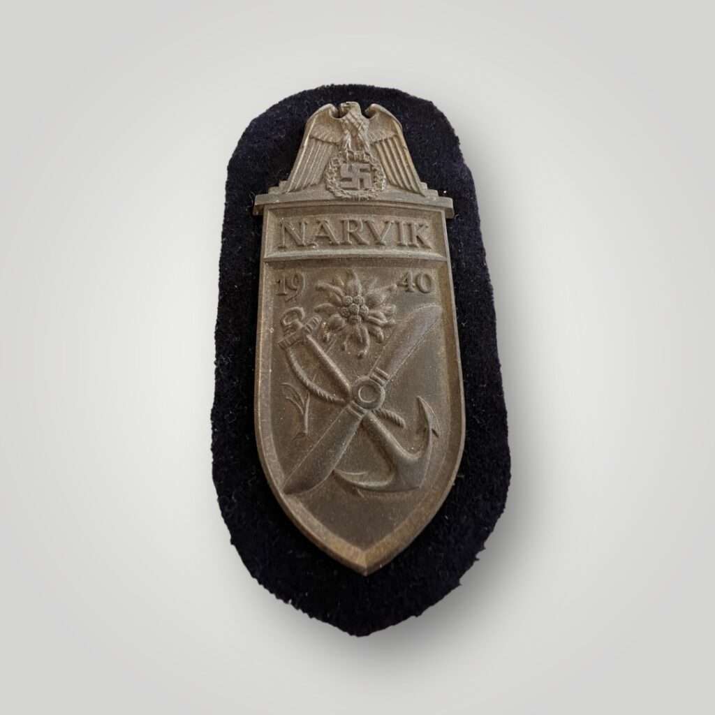 Kriegsmarine Narvik Shield I WW2 Militaria Collectibles & Insignia