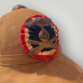 WW2 Italian Colonial Helmet 6th Artillery Regiment Pith Helmet