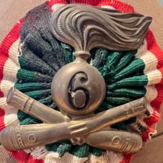 WW2 Italian Colonial Helmet 6th Artillery Regiment Pith Helmet
