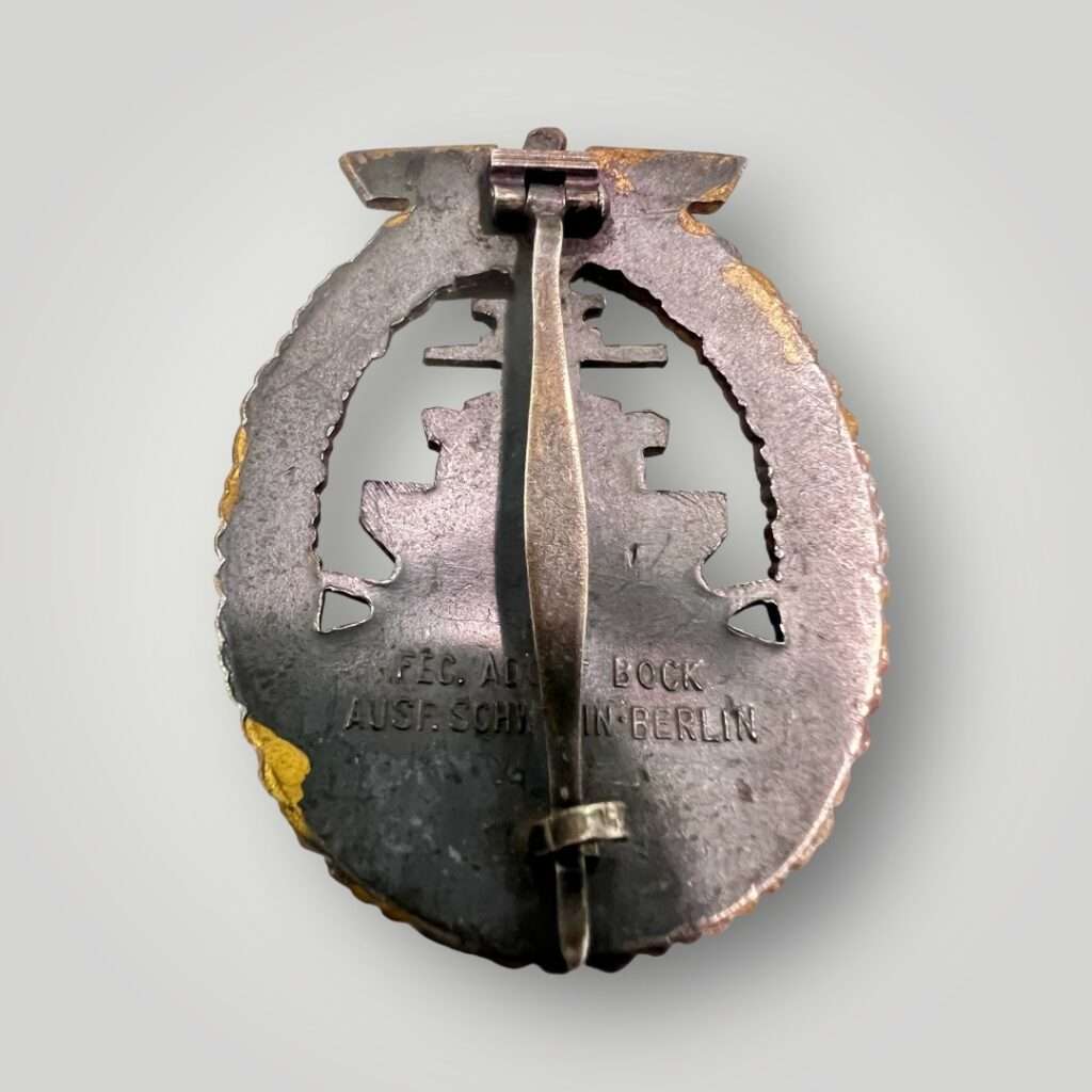 WW2 German Kriegsmarine High Seas Fleet Badge By Schwerin