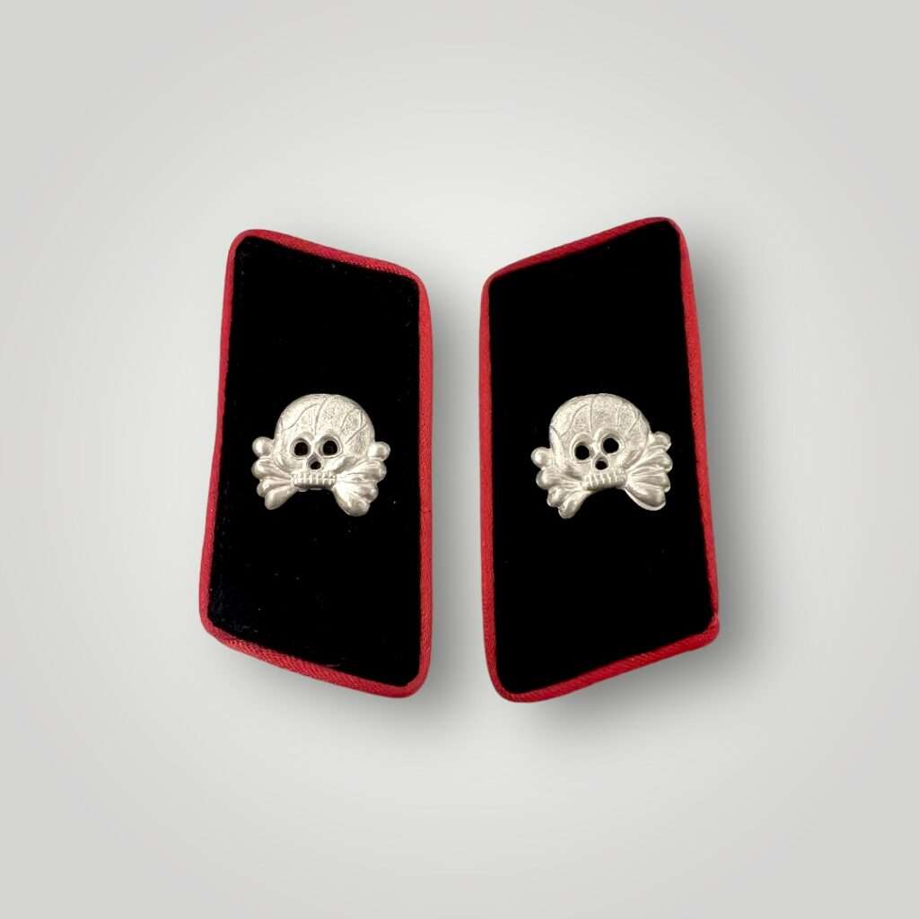WW2 German Heer (Army) Panzer Collar Tabs - Militaria Insignia