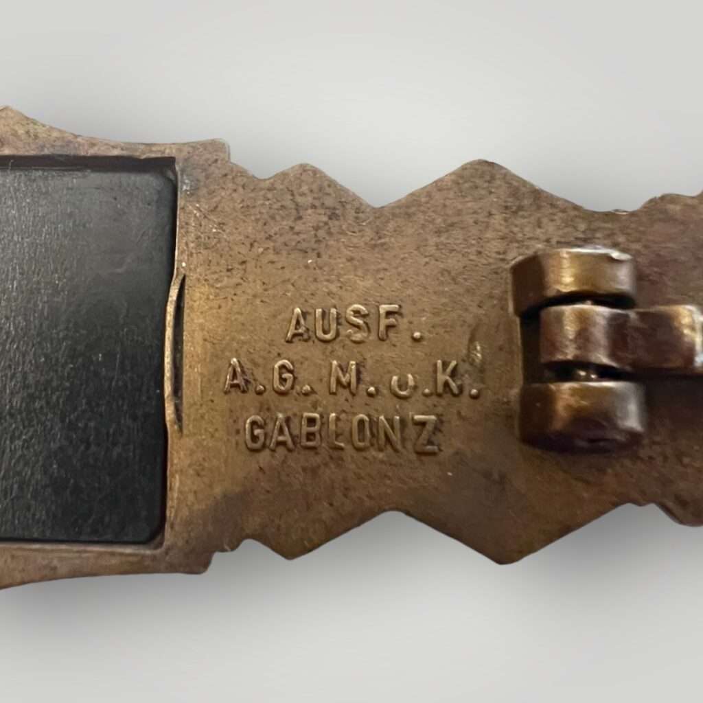 WW2 German Close Combat Clasp In Bronze By Gablonz