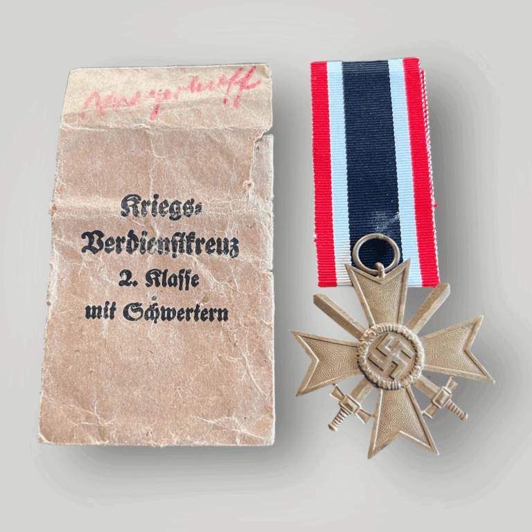 German WW2 War Merit Cross With Swords 2nd Class By Deschler & Sohn