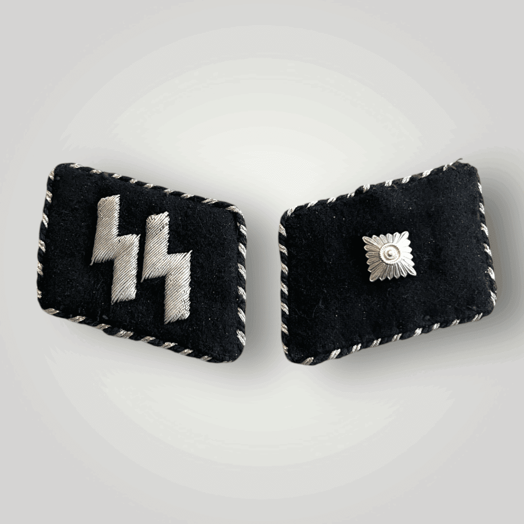 SS Leibstandarte Adolf Hitler Collar Tabs For Unterscharführer