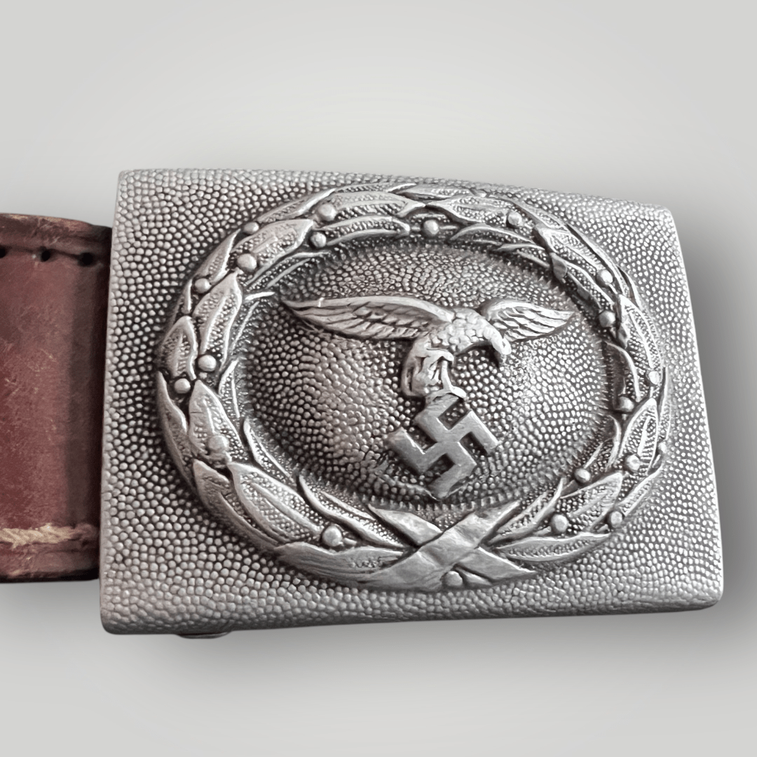Luftwaffe Belt Buckle With 'Drop Tail' Eagle 1936 - WW2 Militaria