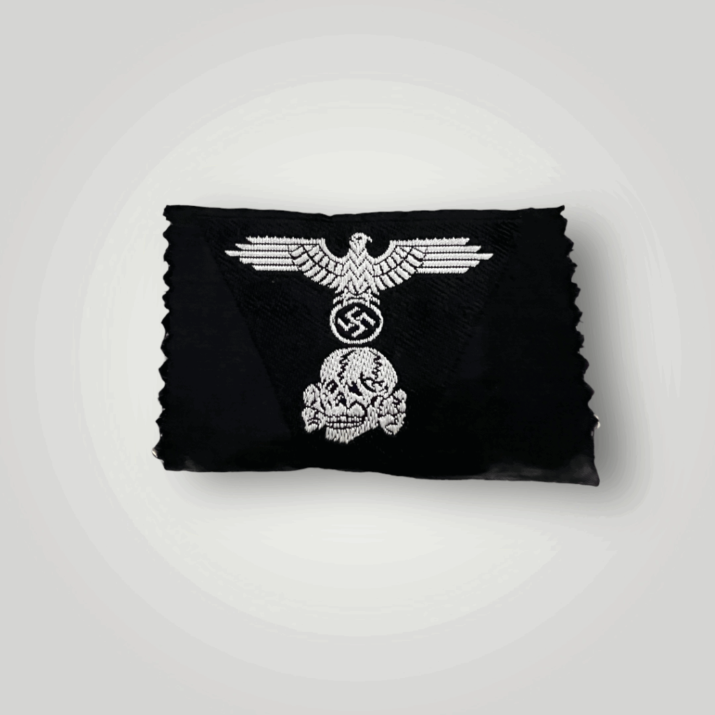 Waffen-SS Panzer M43 Trapezoid Cap Insignia I WW2 Militaria