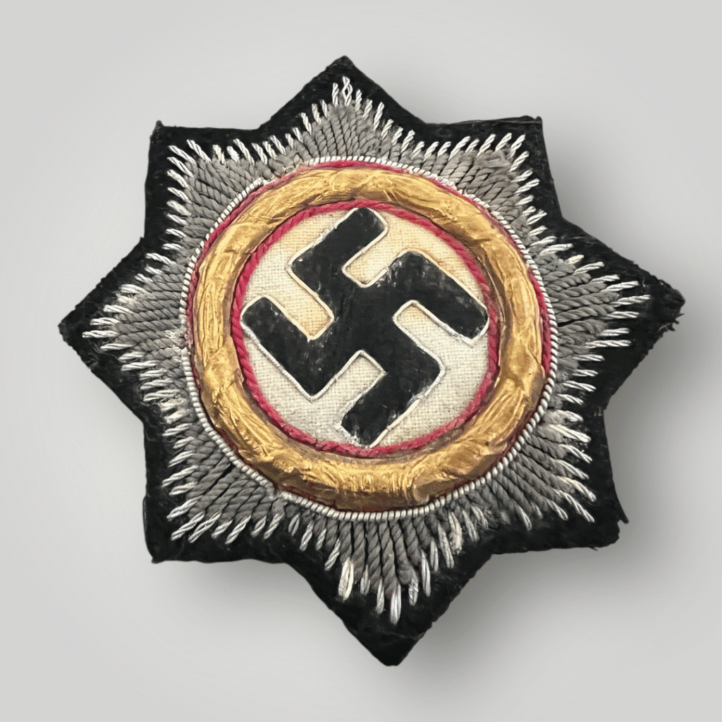 WW2 German Cross In Gold Cloth For Panzer Troops I Militaria