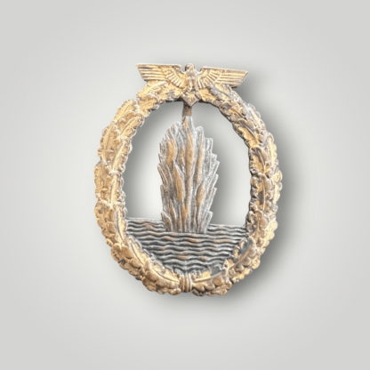 German WW2 Kriegsmarine Minesweepers War Badge By Juncker