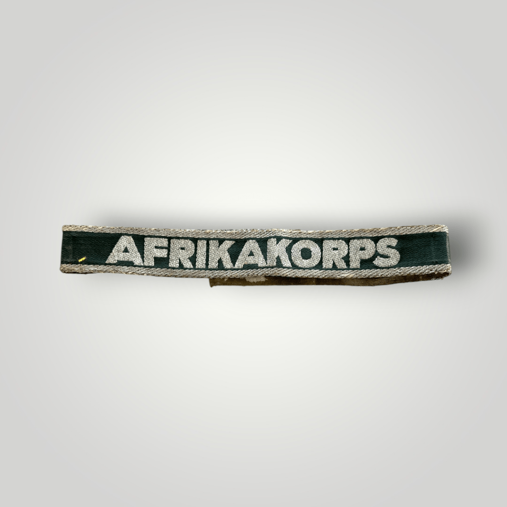 German WW2 AfrikaKorp Cuff Title, Type 2 - Militaria Collectibles