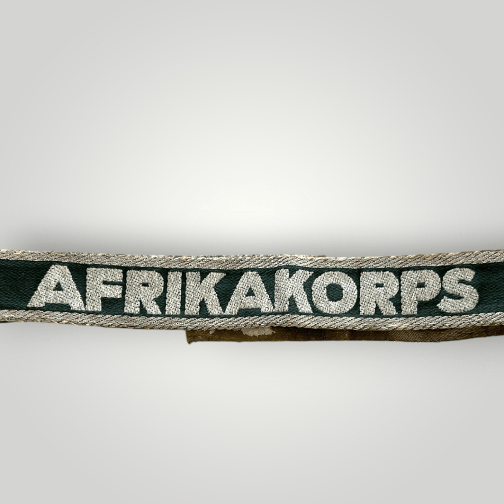 German WW2 AfrikaKorp Cuff Title, Type 2 - Militaria Collectibles